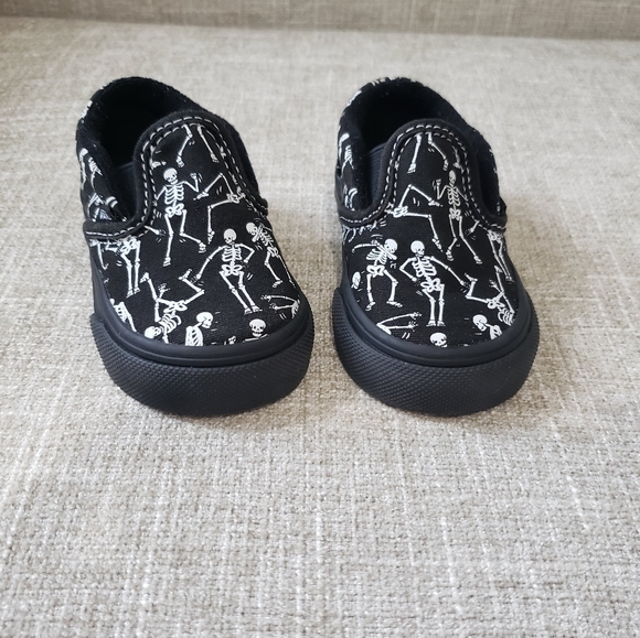 Vans | Shoes | Nwot Vans Skeleton Slips Ons | Poshmark